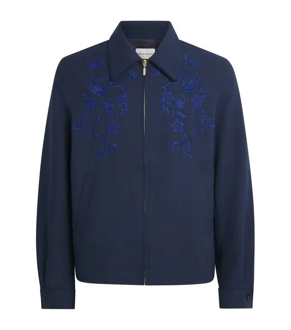 Drole De Monsieur Embroidered Bomber Jacket