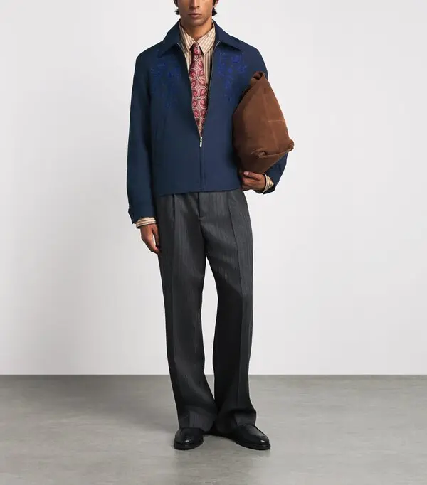Drole De Monsieur Embroidered Bomber Jacket
