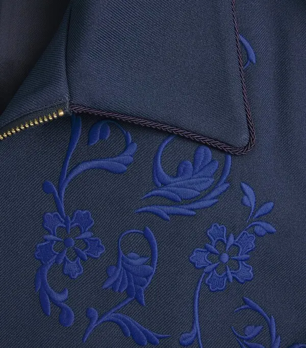 Drole De Monsieur Embroidered Bomber Jacket