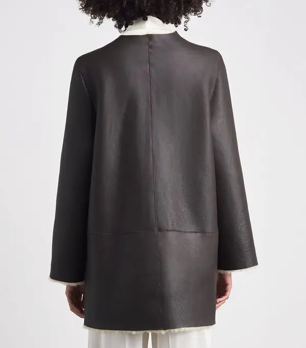 Stylein Shearling-leather Reversible Veda Coat