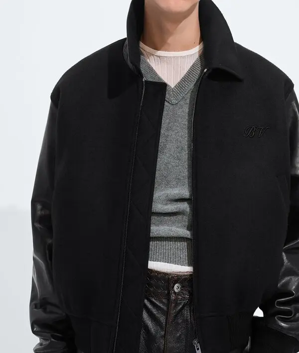 Bottega Veneta Wool And Leather Blouson