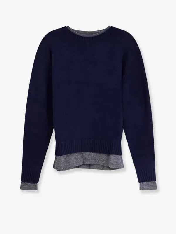 TONYWACK Layered Wool And Cashmere Sweater