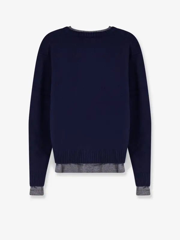 TONYWACK Layered Wool And Cashmere Sweater