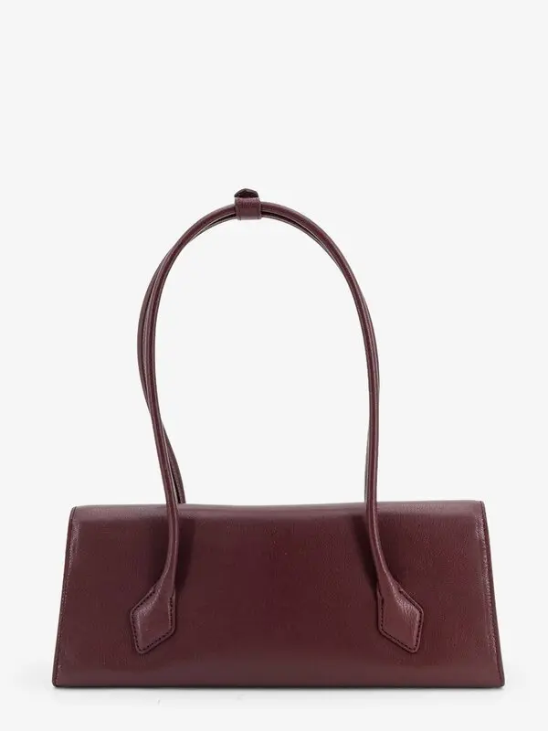 Alaïa Le Teckel Flap Leather Handbag - Red