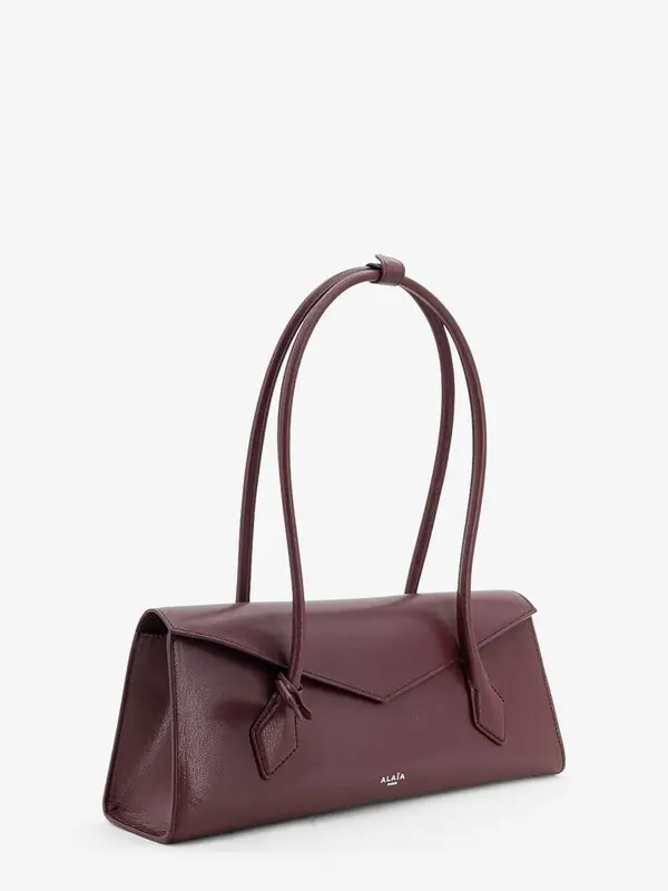 Alaïa Le Teckel Flap Leather Handbag - Red