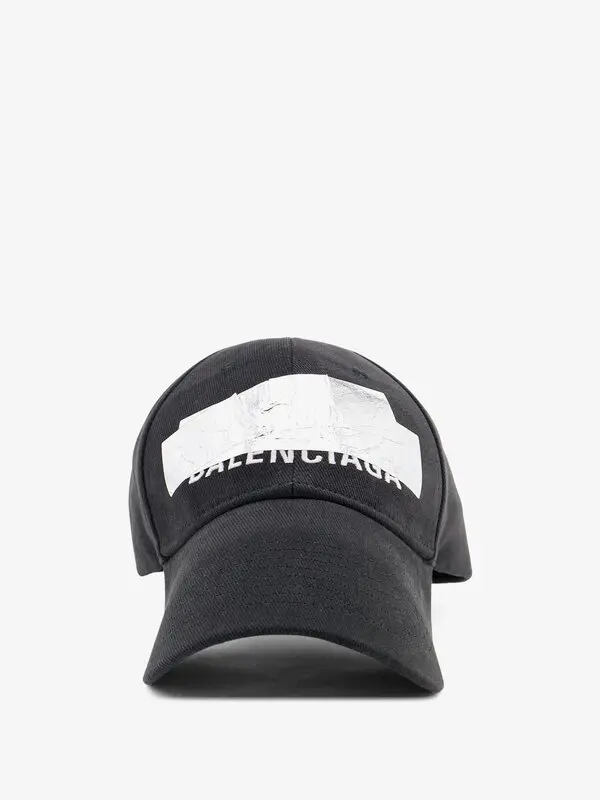 Balenciaga Cotton Baseball Cap - Black