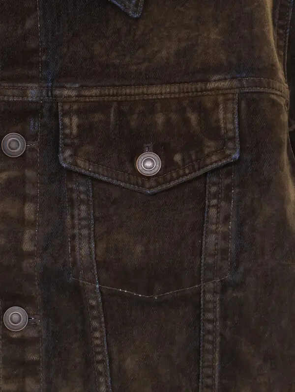 TONYWACK Trucker Flocked Denim Jacket
