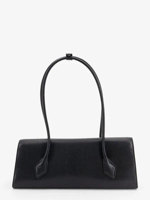 Alaïa Le Teckel Flap Leather Handbag - Black