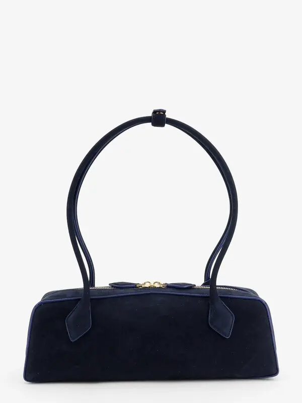 Alaïa Teckel Medium Suede Shoulder Bag - Blue