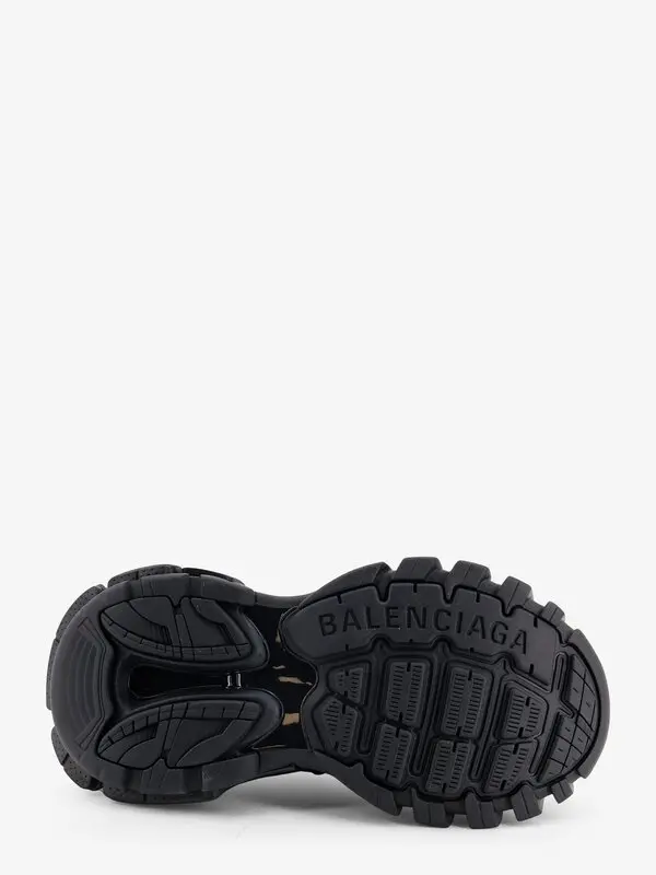 Balenciaga Mesh Track Sneakers With Double Laces - Black