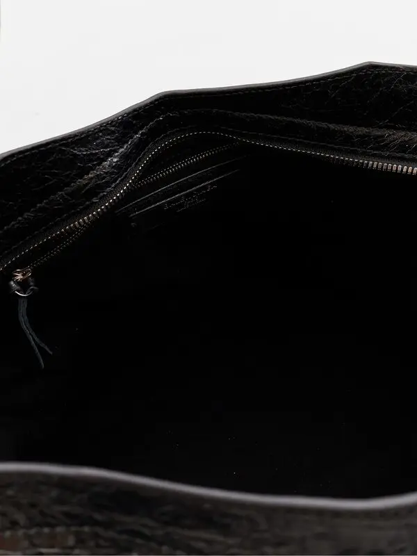 Balenciaga Le City Medium Metallic Leather Handbag