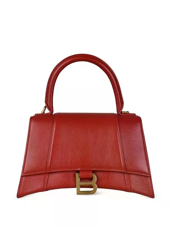 Balenciaga Small Hourglass Tote Bag - Red