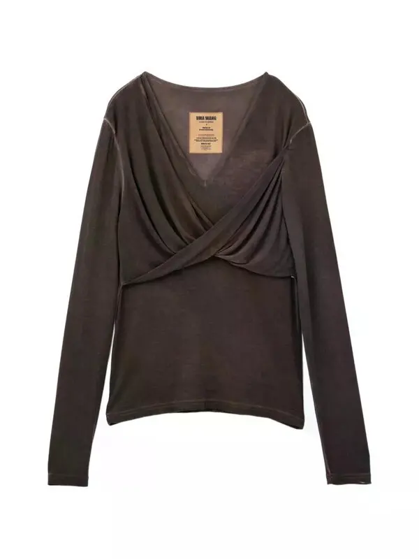 UMA WANG Twist-detail Long-sleeve Top