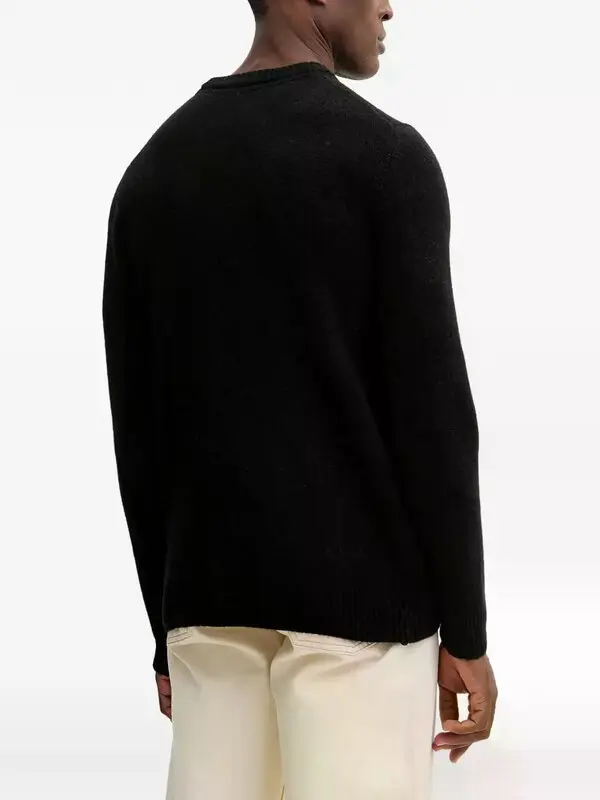 LINDBERGH Crew-neck Ribbed-trim Sweater