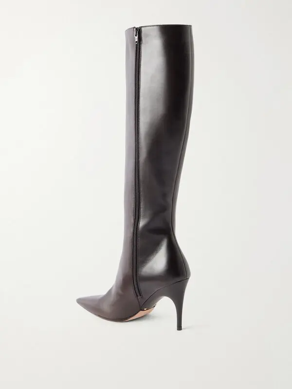 Balenciaga Duchesse 90 Leather Knee Boots