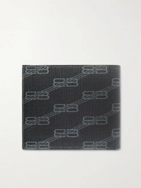 Balenciaga Printed Textured-leather Wallet