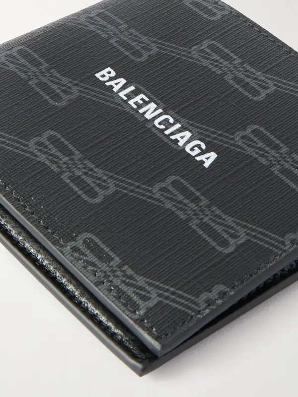 Balenciaga Printed Textured-leather Wallet