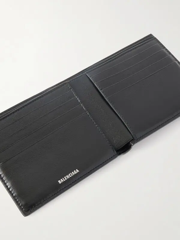 Balenciaga Printed Textured-leather Wallet
