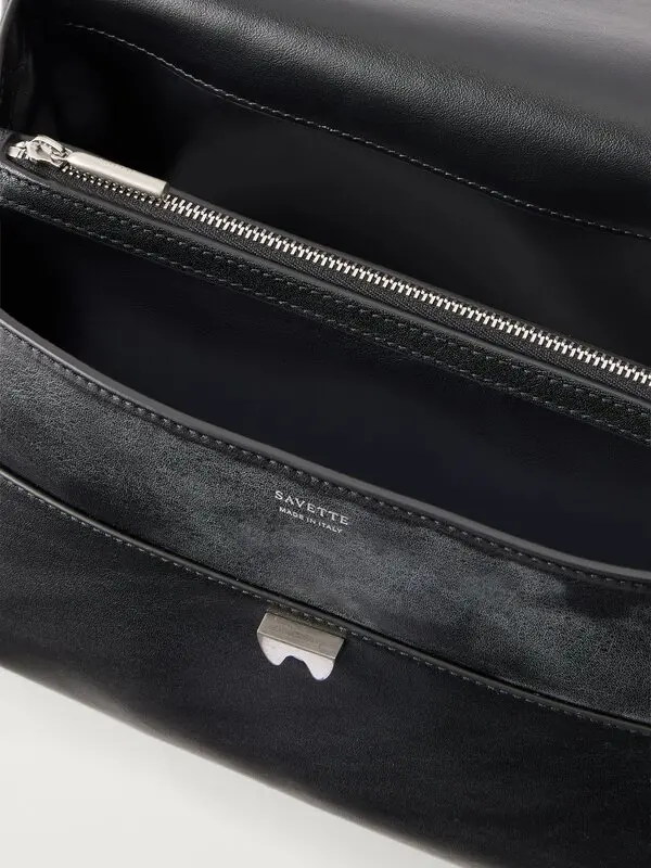 Savette Soft Symmetry Leather Top Handle Bag