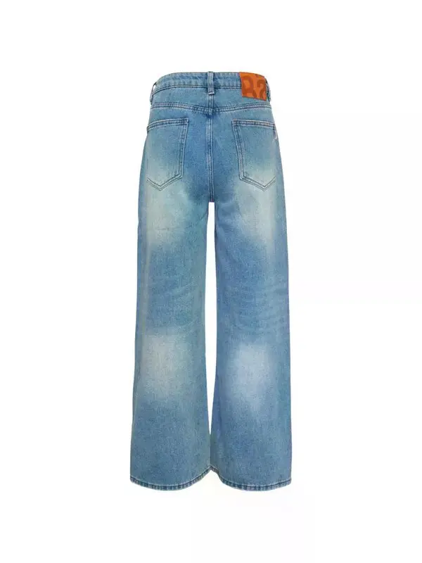Rally Movement Faded-effect Baggy Jeans - Blue