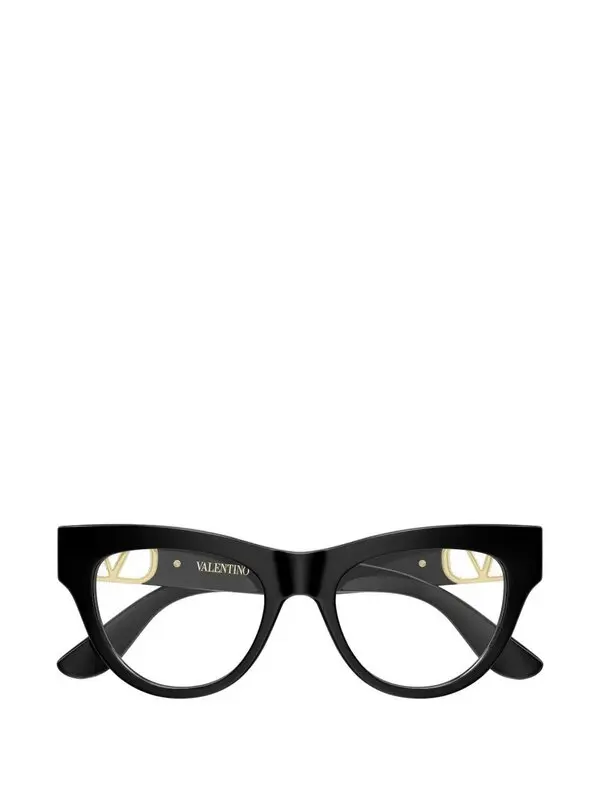 Valentino Garavani Vlogo Cat-eye Glasses - Black