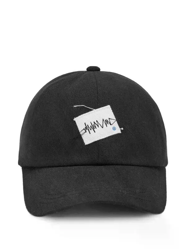 ADER ERROR Zigzag Embroidered-patch Baseball Cap - Black