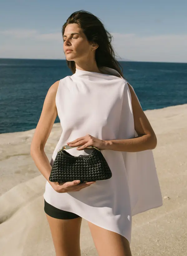ELLEME Mini Boomerang Woven Leather