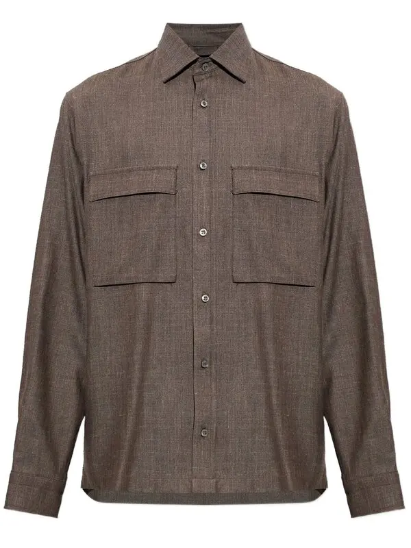 Paul & Shark Wool And Silk Overshirt