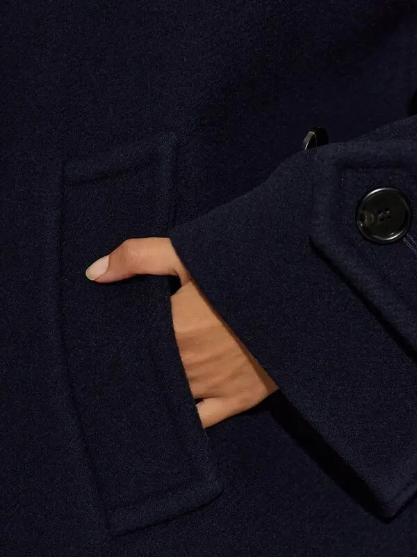 Chloé Oversized Double-breasted Long Wool Coat