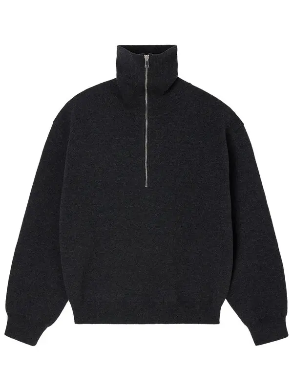 RÓHE High-neck Half-zip Sweater