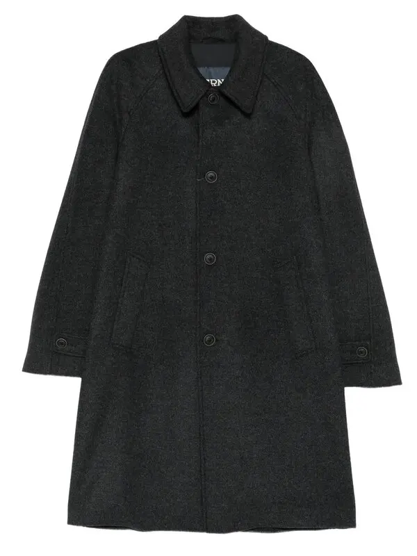 Herno Wool Coat Slate