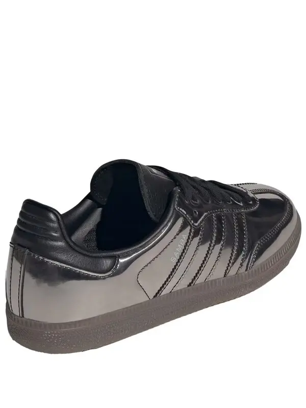 Adidas Metallic Leather Samba Og Sneakers - Black