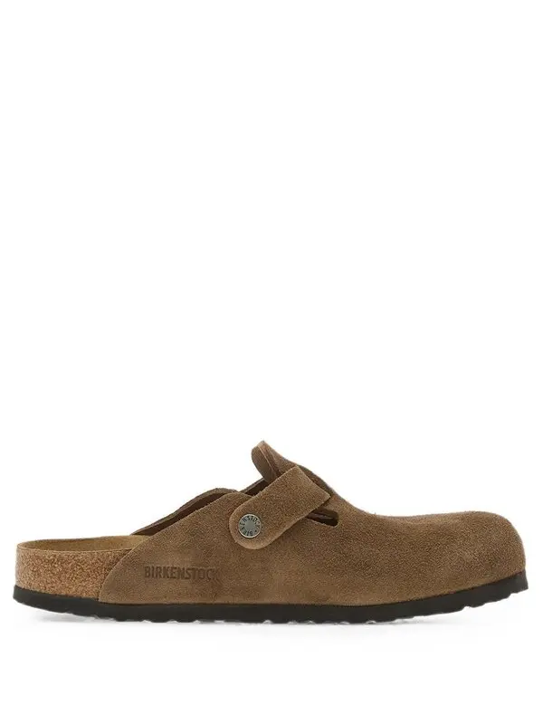 BIRKENSTOCK Boston Mule In Suede Leather - Brown