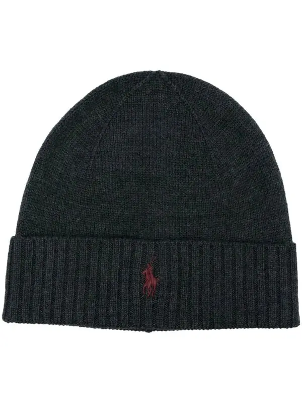 Polo Ralph Lauren Logo Beanie - Grey