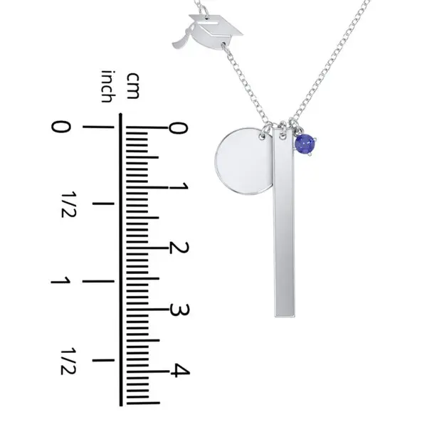 Jewlr Milestone Necklace With Graduation Hat Charm