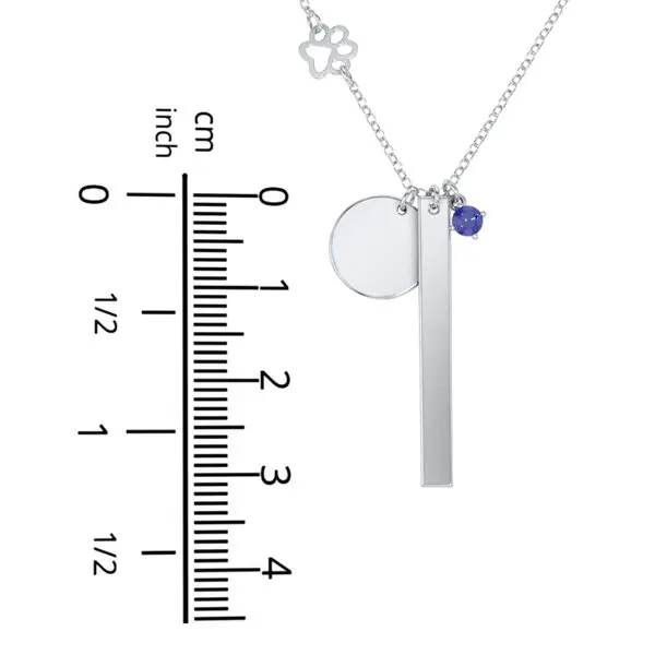 Jewlr Milestone Necklace With Paw Charm