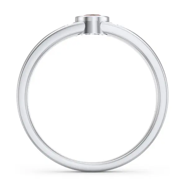 Jewlr Trinity Knot Ring With Oval Stone