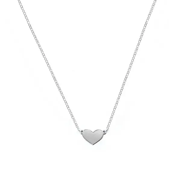 Jewlr Engravable Heart Charm Necklace
