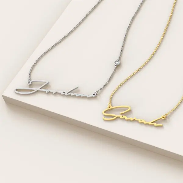 Jewlr Personalized Signature Name Necklace