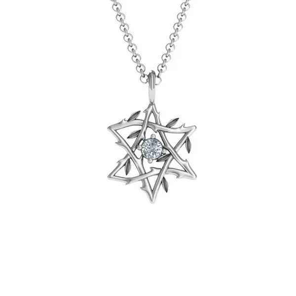 Jewlr Olive Branch Star Of David Pendant