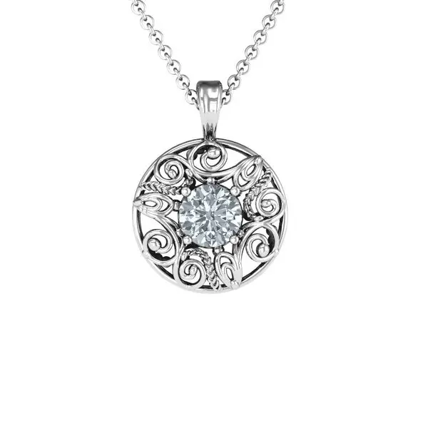 Jewlr Burst Of Joy Pendant - Sterling Silver