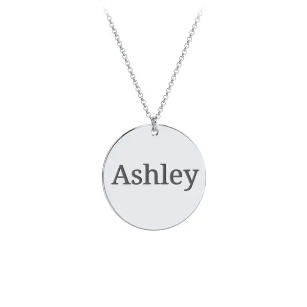 Jewlr Charmed Name Disc Pendant