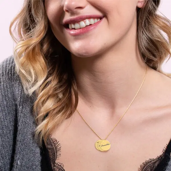 Jewlr Charmed Name Disc Pendant
