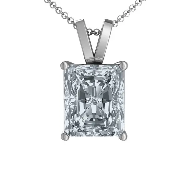 Jewlr Emerald Cut Solitaire Pendant