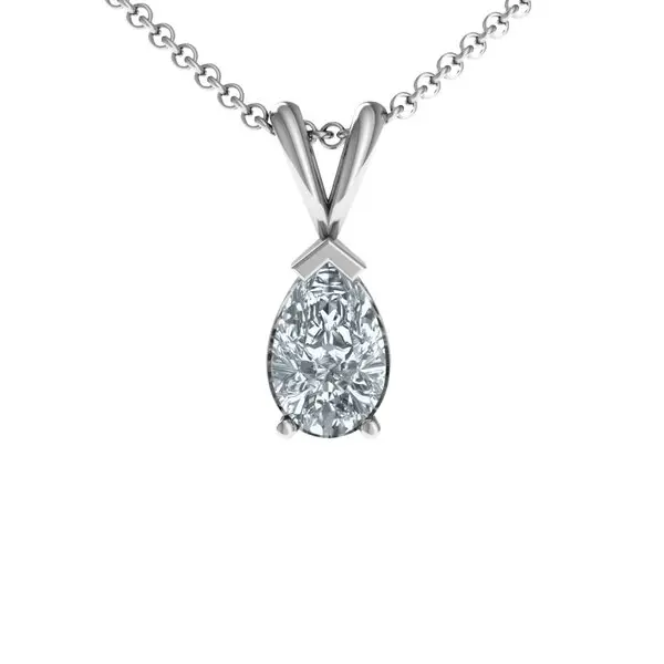 Jewlr Pear Cut Elegance Pendant