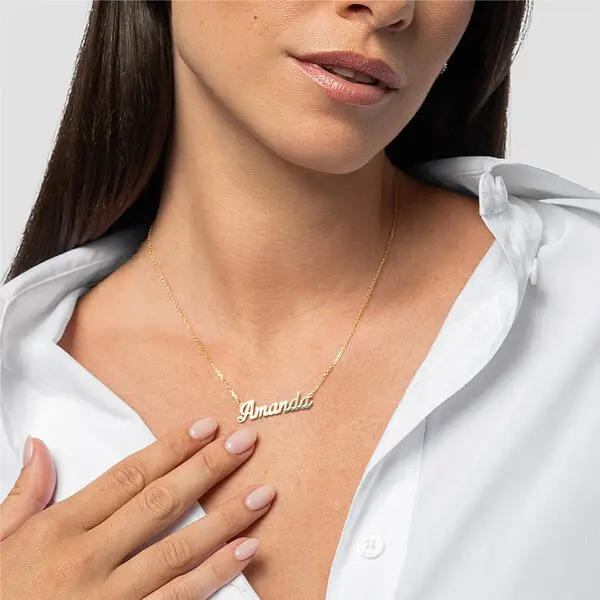 Jewlr Personalized Birthstone Name Necklace