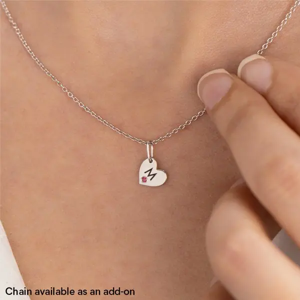 Jewlr Engravable Sideways Heart Charm