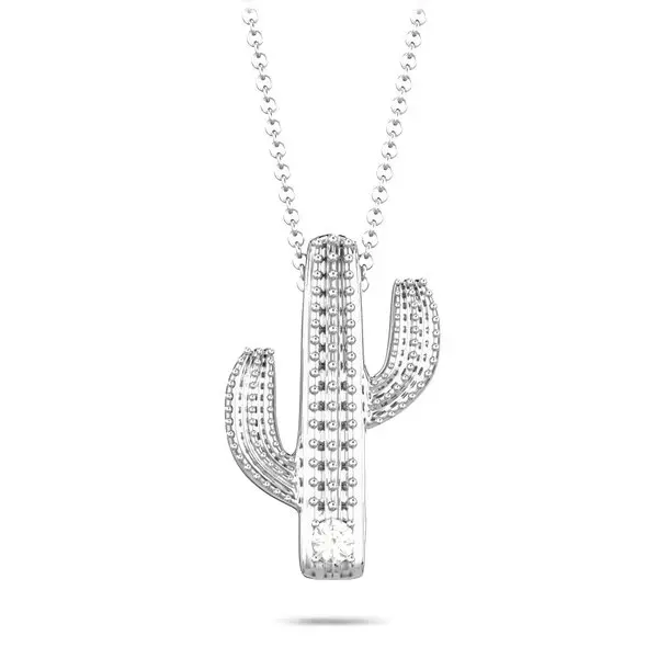 Jewlr Cutesy Cactus Necklace