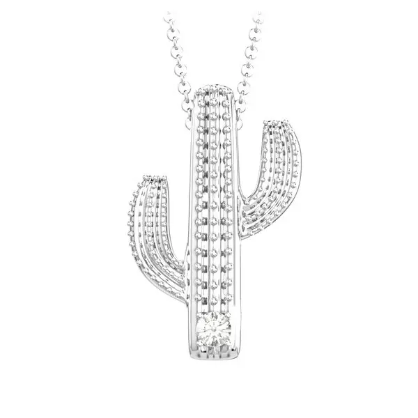 Jewlr Cutesy Cactus Necklace