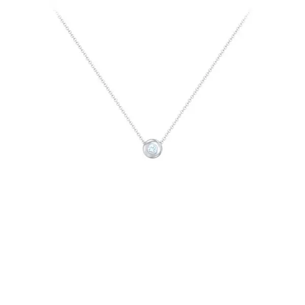 Jewlr Solitaire 2mm Round Gemstone Pendant